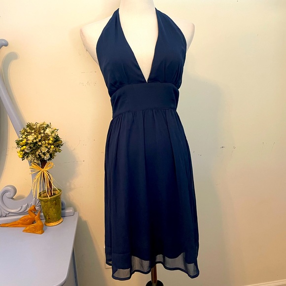 Modcloth | Dresses | Modcloth Navy Halter Dress | Poshmark